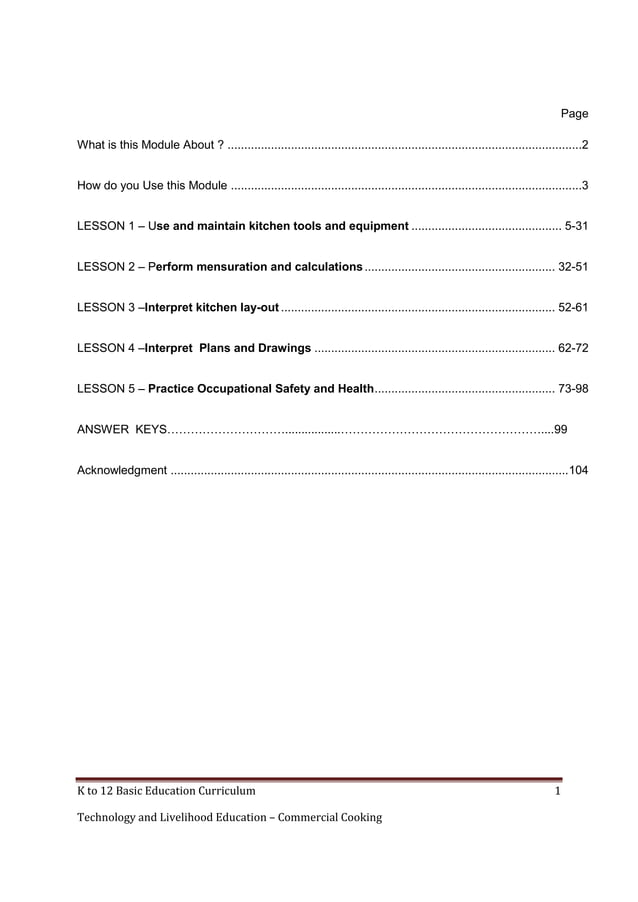 K to-12-commercial-cooking-learning-module | PDF