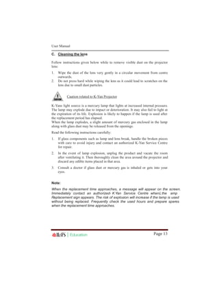 K yan pro user manual. | PDF