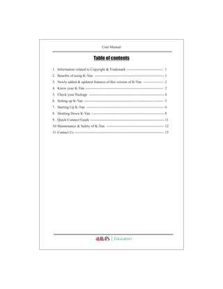 K yan pro user manual. | PDF