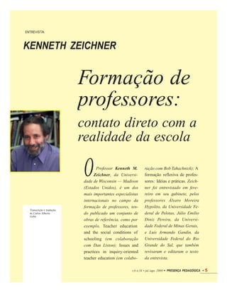 K. Zeichner Entrevista | PDF