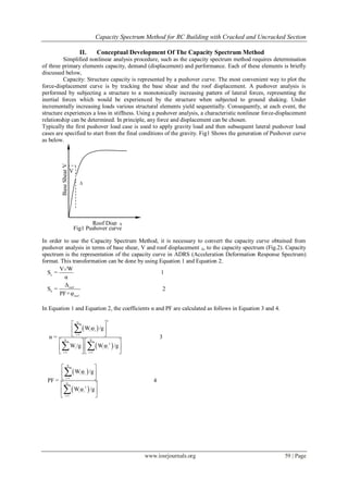 Capacity Spectrum Method for RC Building with Cracked and Uncracked ...
