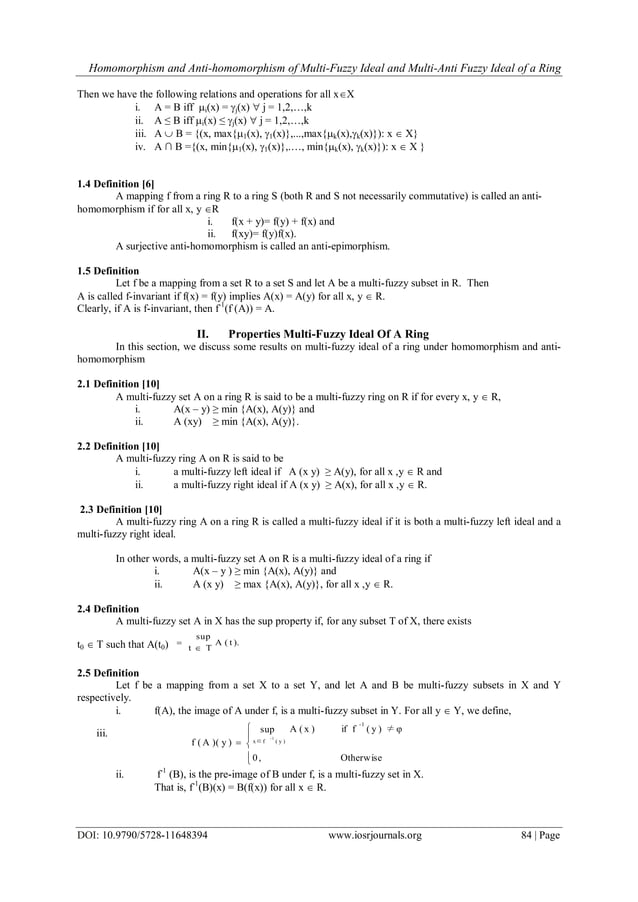 Homomorphism and Anti-homomorphism of Multi-Fuzzy Ideal and Multi-Anti ...