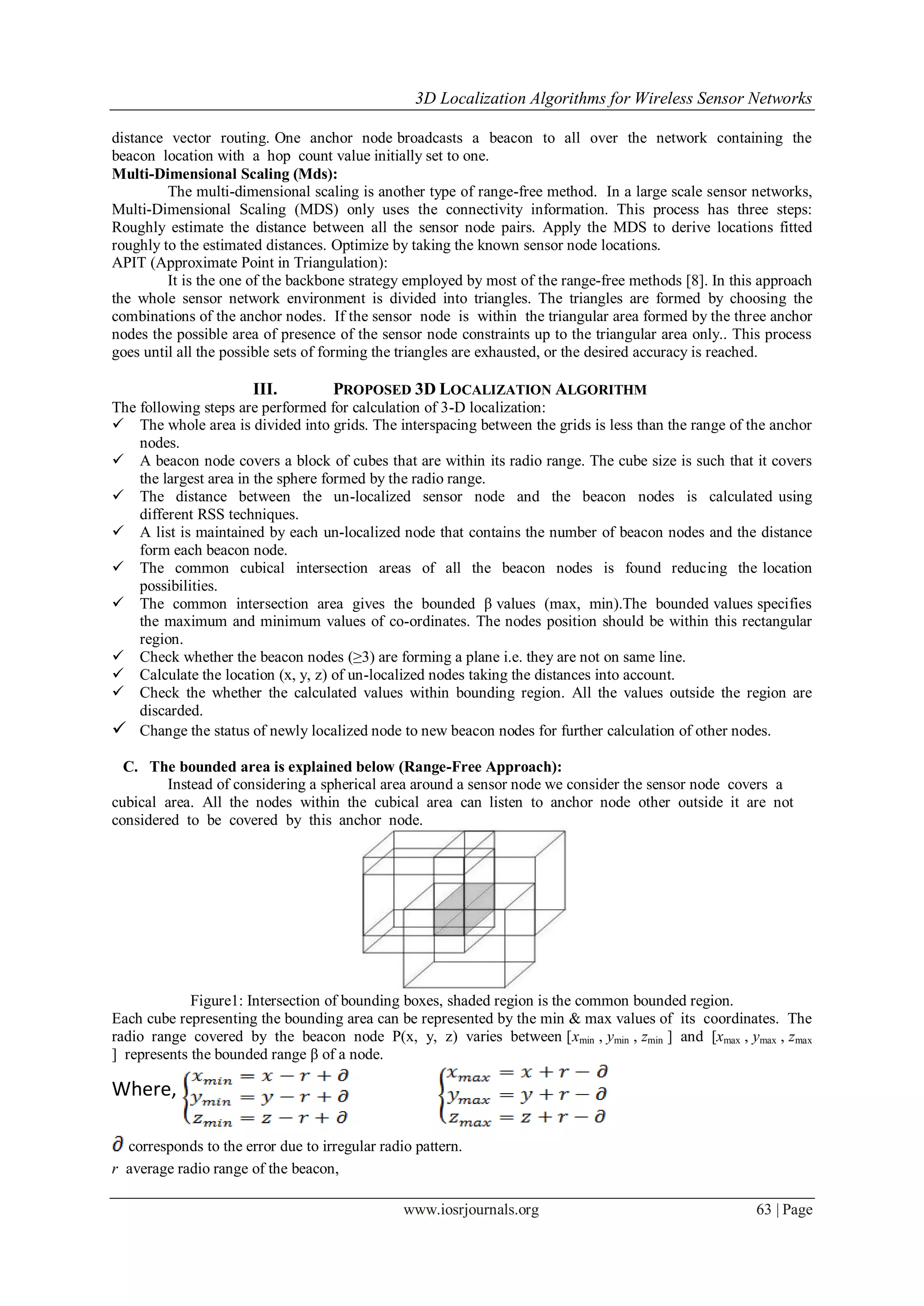 3D Localization Algorithms for Wireless Sensor Networks | PDF | 3-D Graphics | Computer Software ...