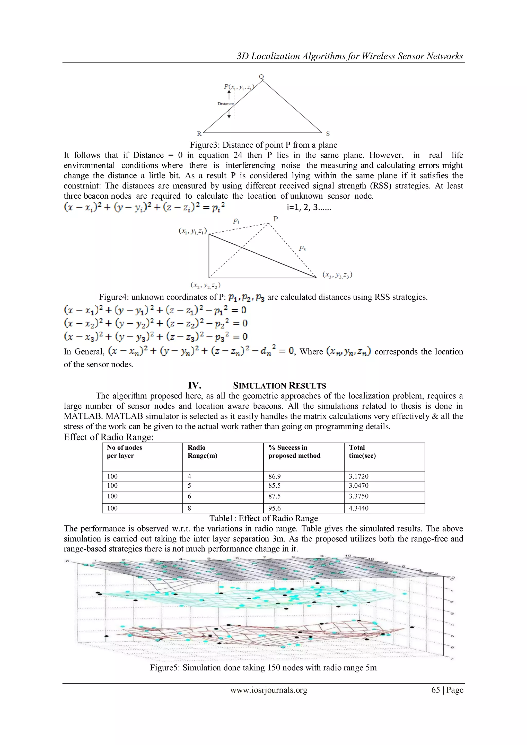 3D Localization Algorithms for Wireless Sensor Networks | PDF | 3-D Graphics | Computer Software ...