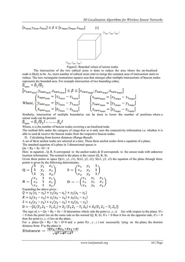 3D Localization Algorithms for Wireless Sensor Networks | PDF | 3-D Graphics | Computer Software ...
