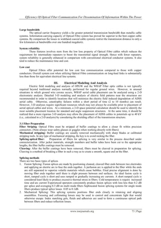 Efficiency of Optical Fiber Communication for Dissemination of ...