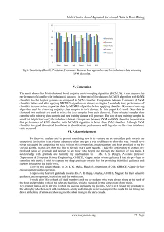 Multi-Cluster Based Approach for skewed Data in Data Mining | PDF