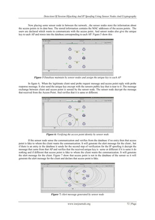 Detection of Session Hijacking and IP Spoofing Using Sensor Nodes and Cryptography | PDF