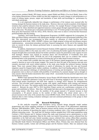 Business Training Evaluation: Application andEffects on Trainee ...