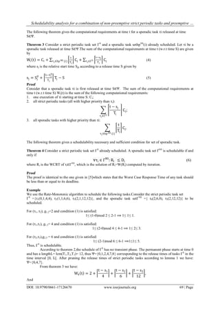 Schedulability Analysis for a Combination of Non-Preemptive Strict Periodic Tasks and Preemptive ...