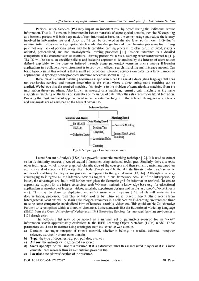 Effectiveness Of Information Communication Technologies For Education System Pdf