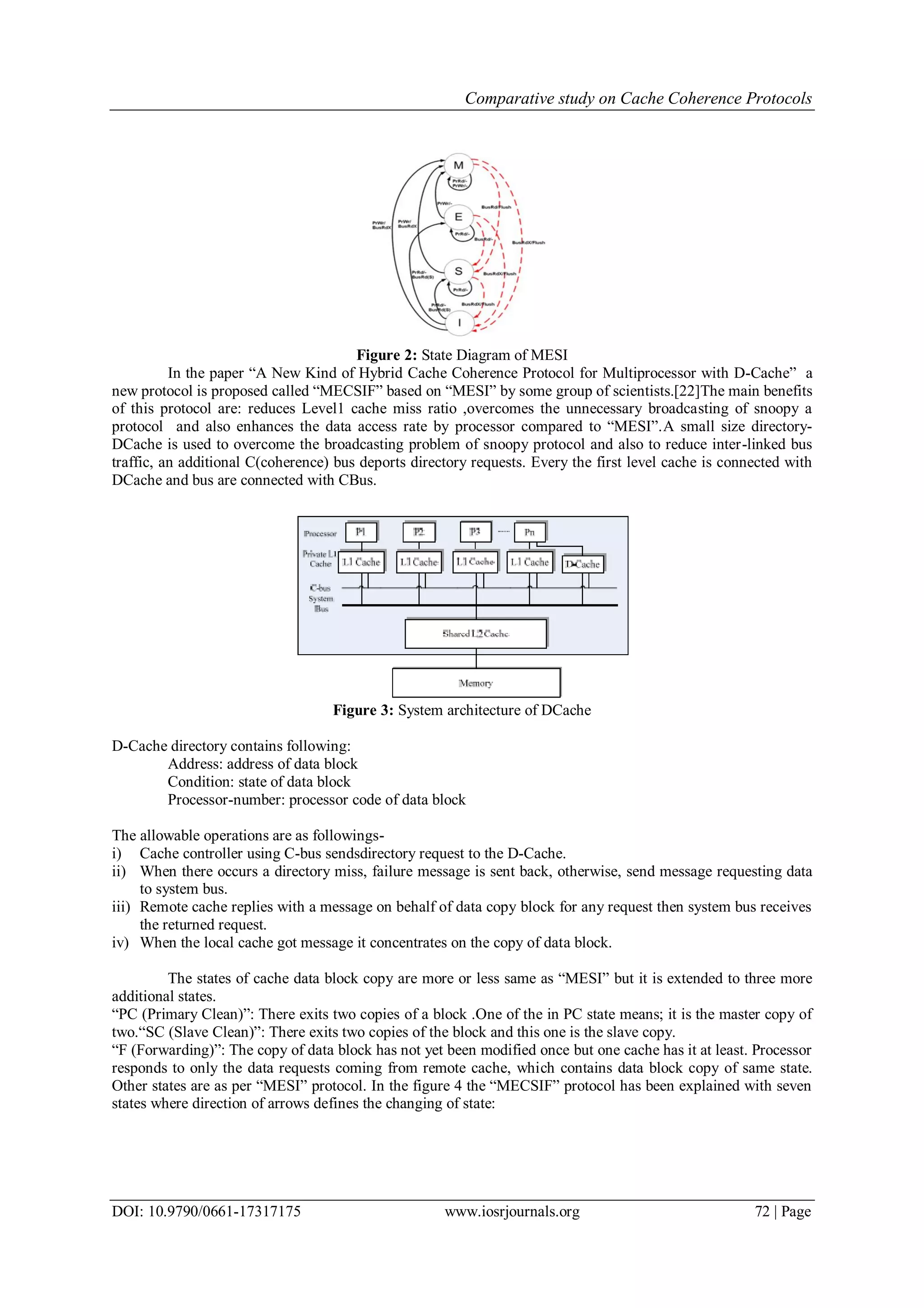Comparative study on Cache Coherence Protocols | PDF
