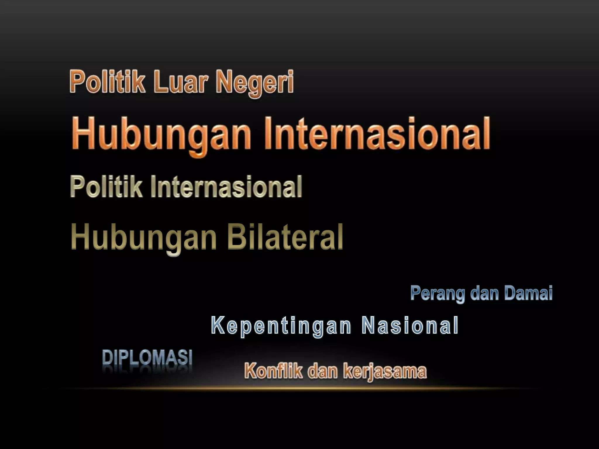Memahami Politik Internasional | PPTX
