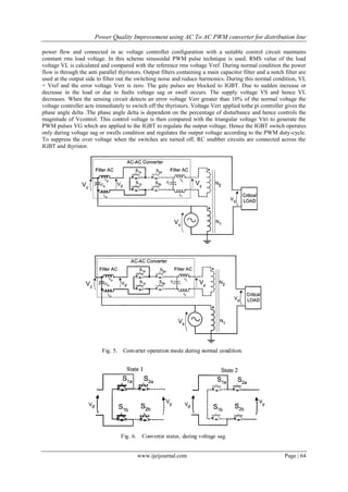Power Quality Improvement using AC To AC PWM converter for distribution line | PDF