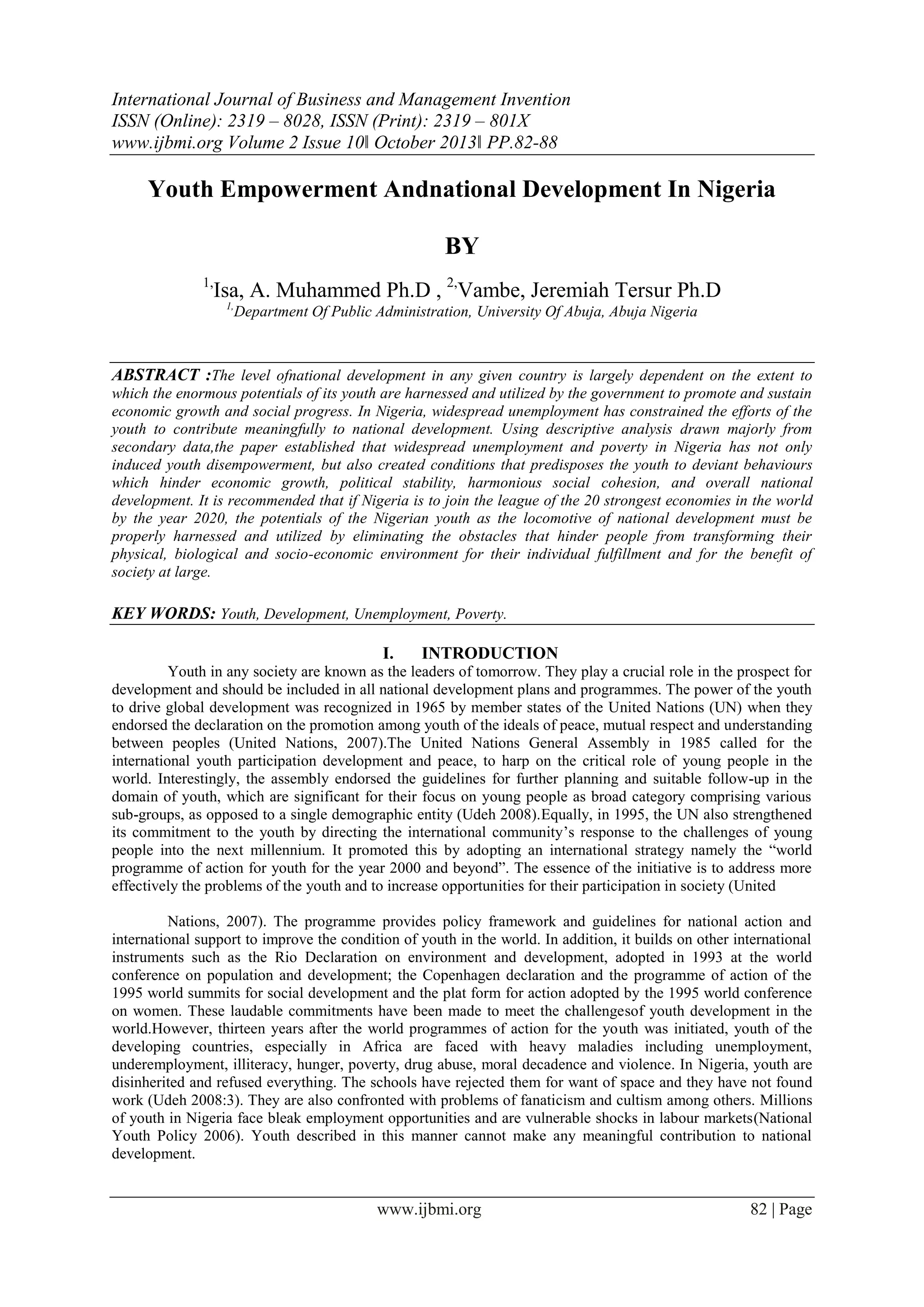 International Journal of Business and Management Invention (IJBMI) | PDF