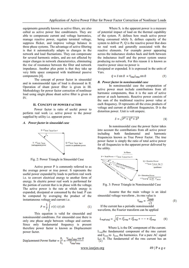 Application of Active Power Filter for Power Factor Correction of ...
