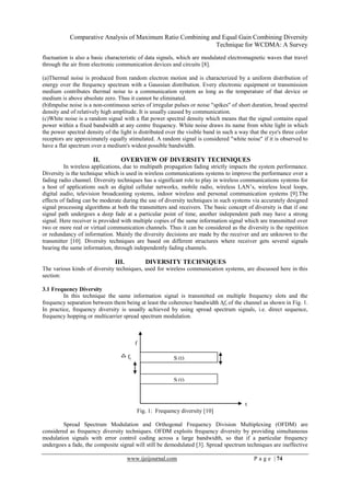Comparative Analysis of Maximum Ratio Combining and Equal Gain Combining Diversity Technique for ...