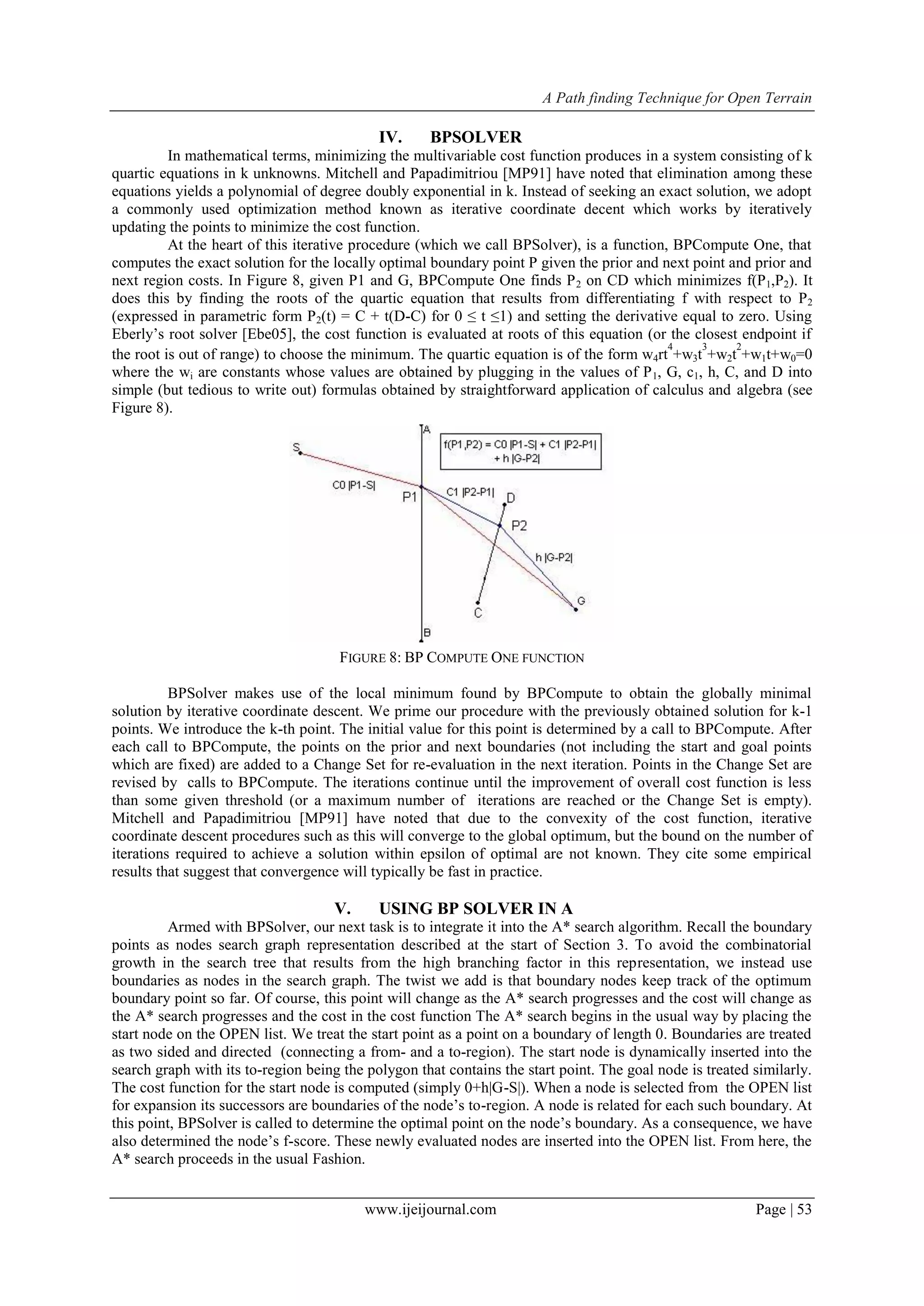 A Path finding Technique for Open Terrain | PDF