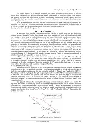 A Path finding Technique for Open Terrain | PDF