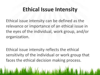 Ethical Decision Making Process | PPTX