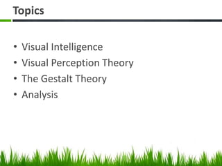 Visual Intelligence | PPT | Free download