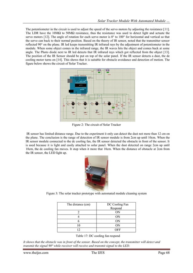 Solar Tracker Module with Automated Module Cleaning System | PDF ...