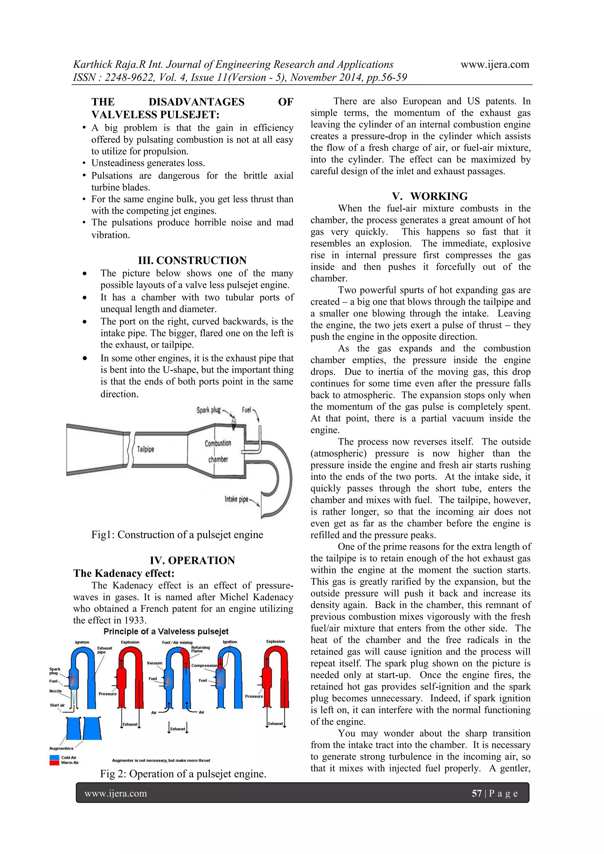 Design and Optimization of Valveless Pulsejet Engine | PDF