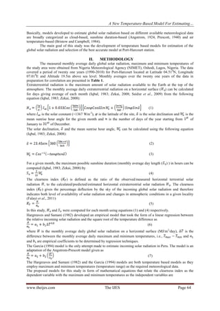 A New Temperature-Based Model for Estimating Global Solar Radiation in ...