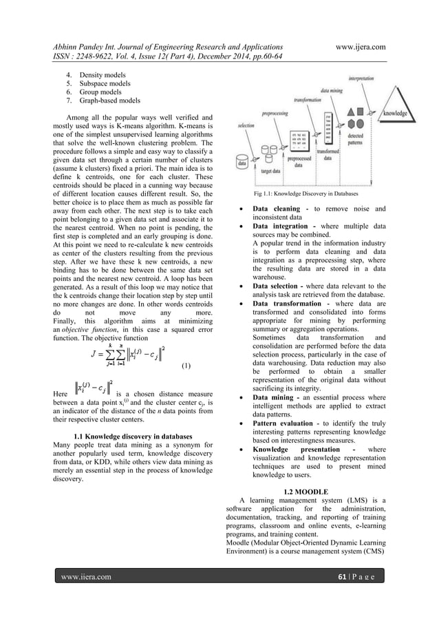 Study and Analysis of K-Means Clustering Algorithm Using Rapidminer | PDF