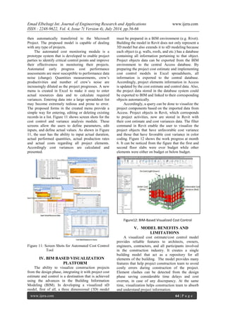 BIM-Based Cost Estimation/ Monitoring For Building Construction | PDF | Civil Engineering ...