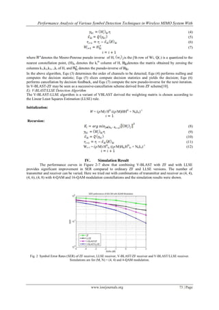 Performance Analysis of Various Symbol Detection Techniques in Wireless MIMO System With MQAM ...