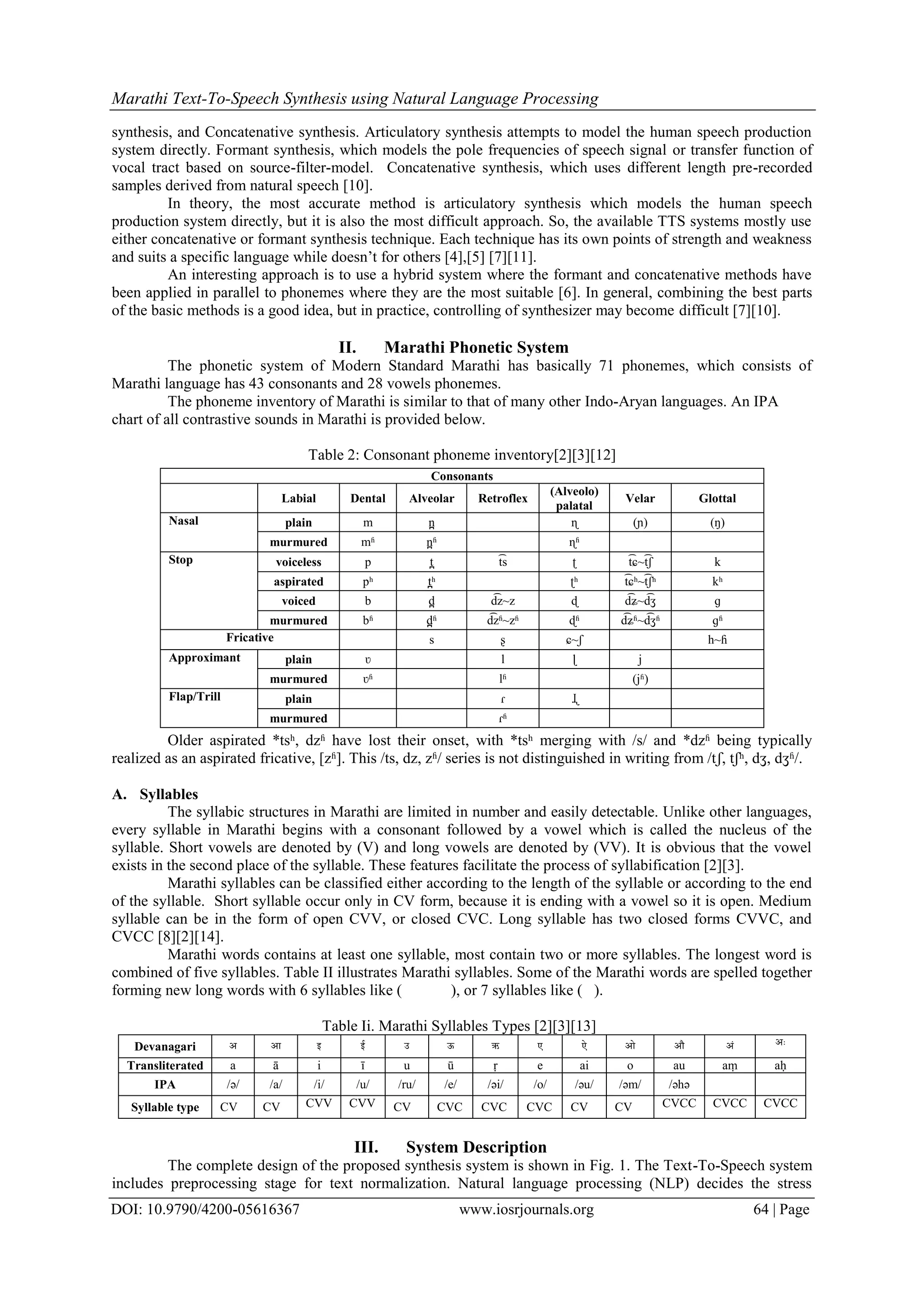 Marathi Text To Speech Synthesis Using Natural Language Processing Pdf