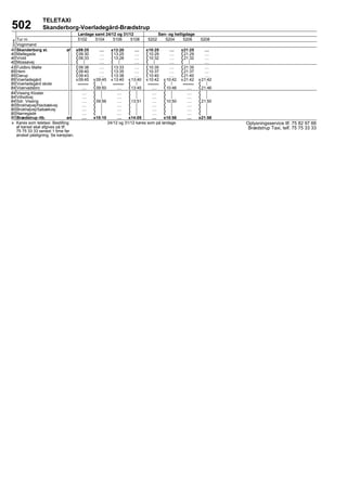 502| Brædstrup - Voerladegård - Skanderborg |2006| Vejle Amts Trafikselskab | PDF