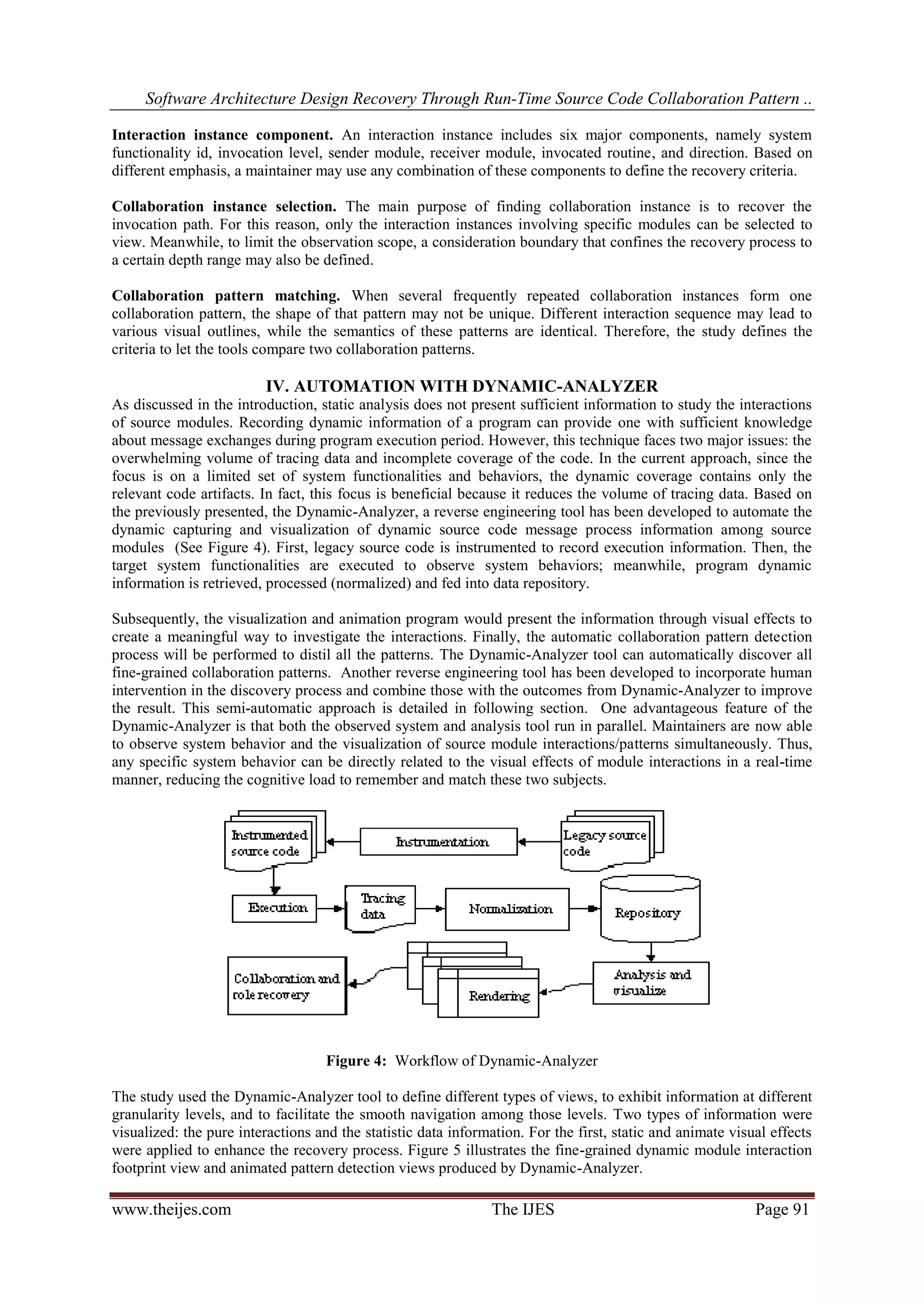 Software Architecture Design Recovery through Run-Time Source Code ...