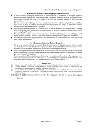 Teaching English Pronunciation to Spanish Speakers | PDF