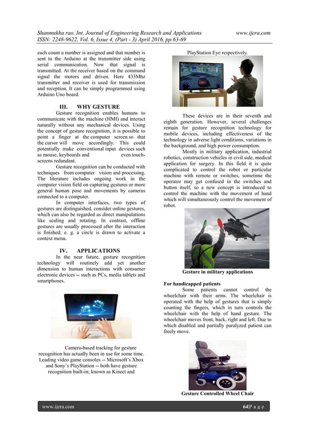 Password Based Hand Gesture Controlled Robot | PDF