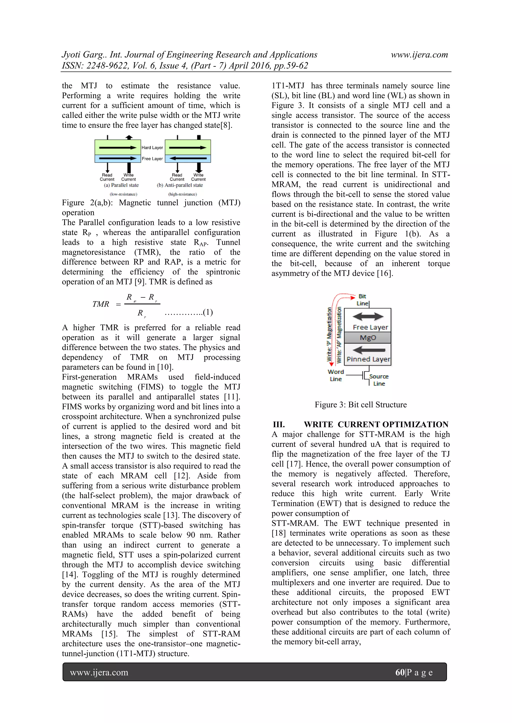 SPIN TORQUE TRANSFER MRAM AS A UNIVERSAL MEMORY | PDF