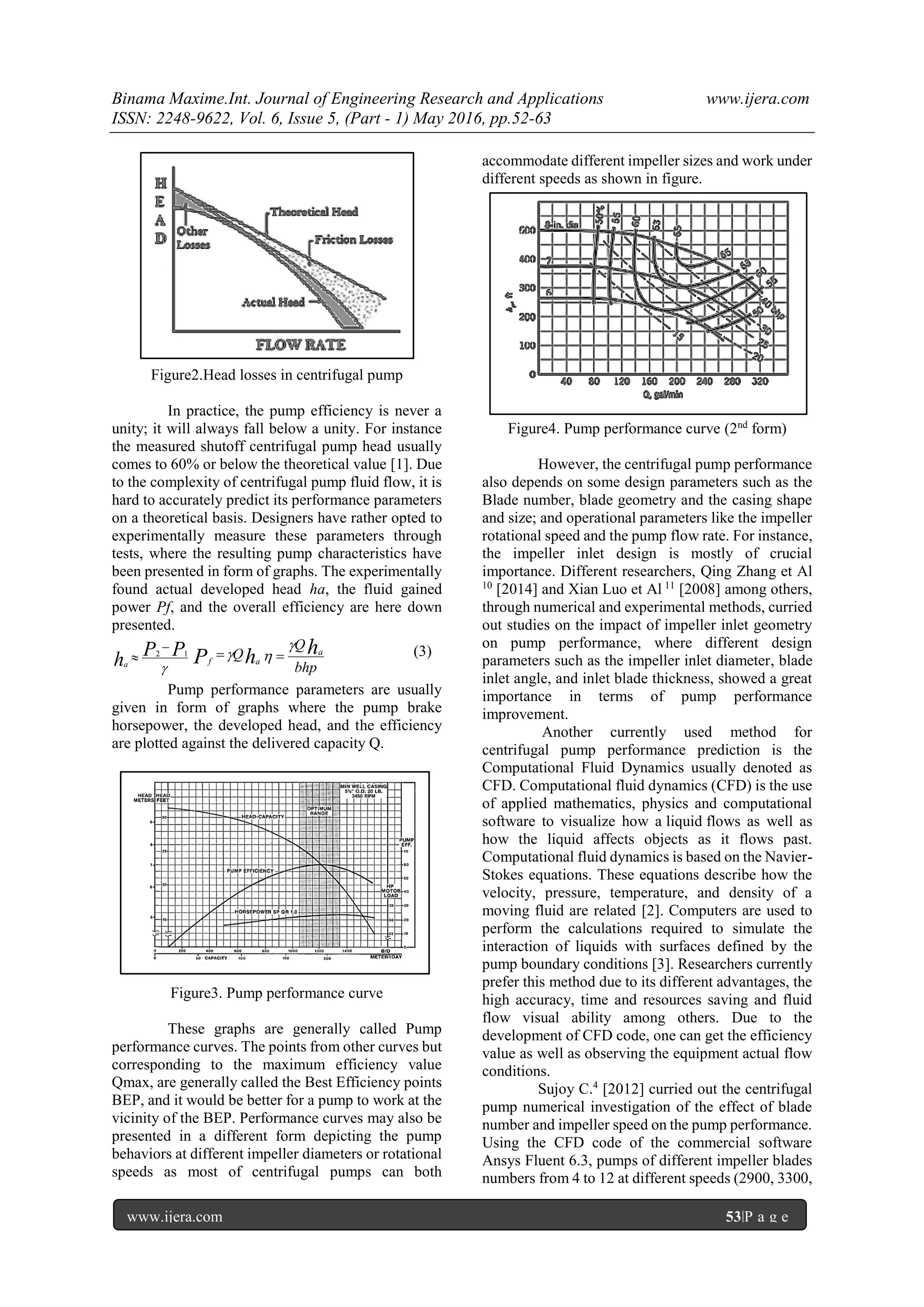 Cavitation Effects in Centrifugal Pumps- A Review | PDF