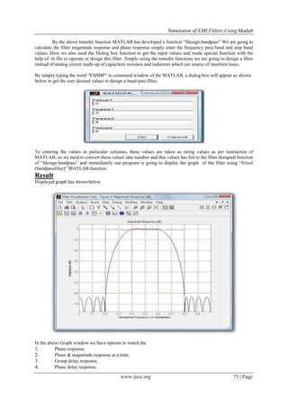 Simulation of EMI Filters Using Matlab | PDF