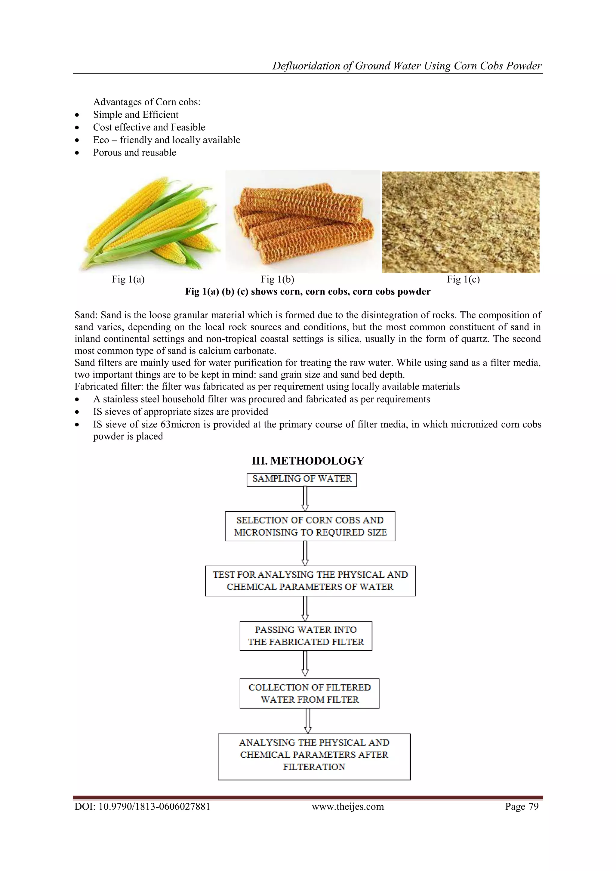 Defluoridation of Ground Water Using Corn Cobs Powder | PDF