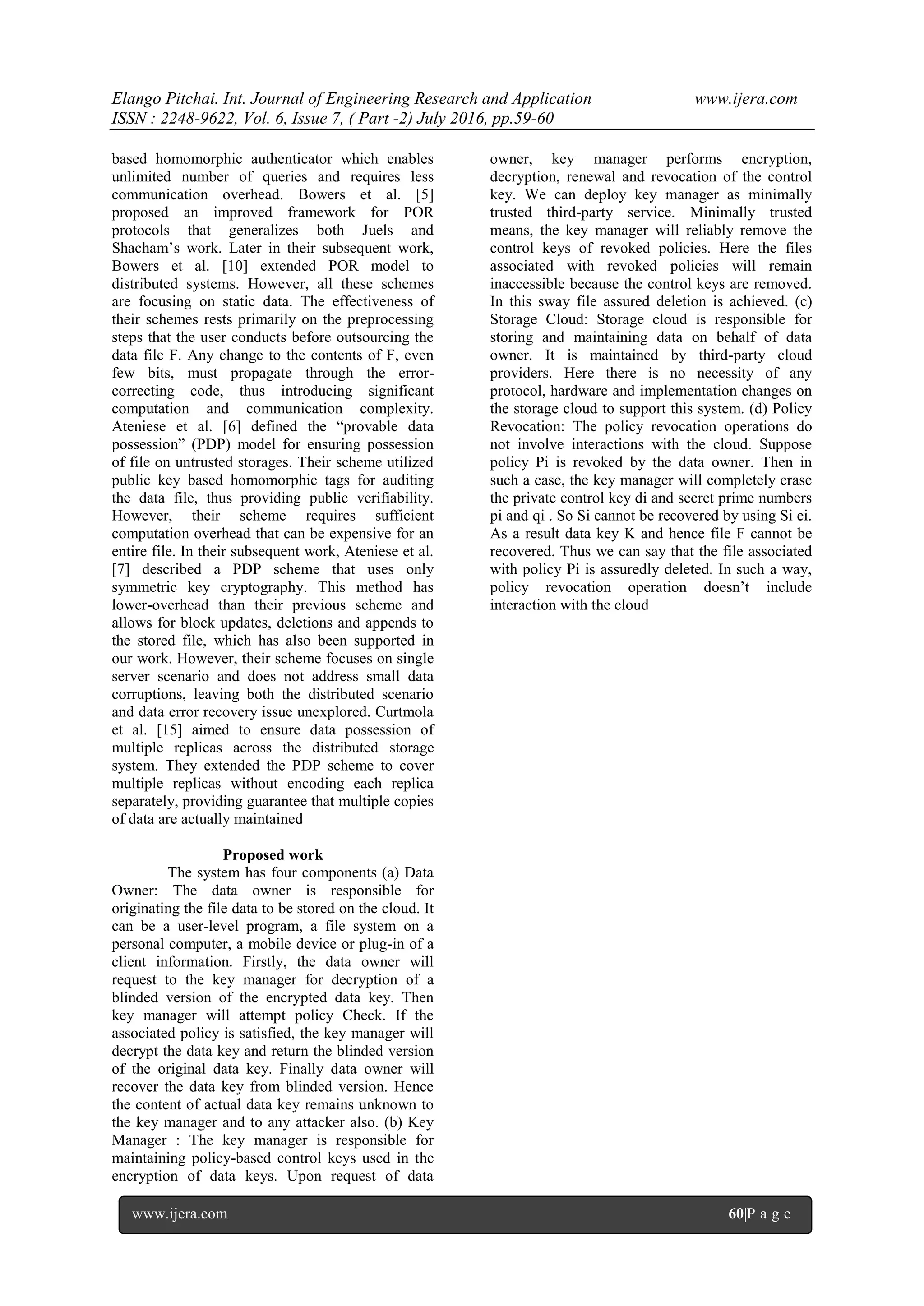 Bio-Cryptography Based Secured Data Replication Management in Cloud Storage | PDF