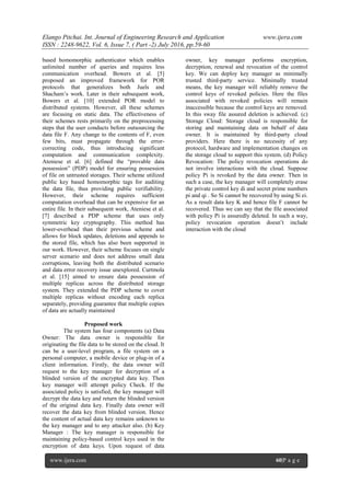 Bio-Cryptography Based Secured Data Replication Management in Cloud Storage | PDF