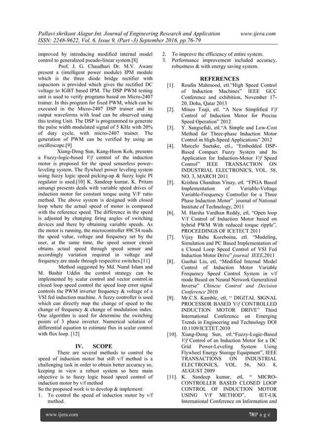 Speed Control of Induction Motor by V/F Method | PDF