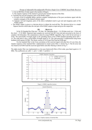 Design of Adjustable Reconfigurable Wireless Single Core CORDIC based Rake Receiver | PDF