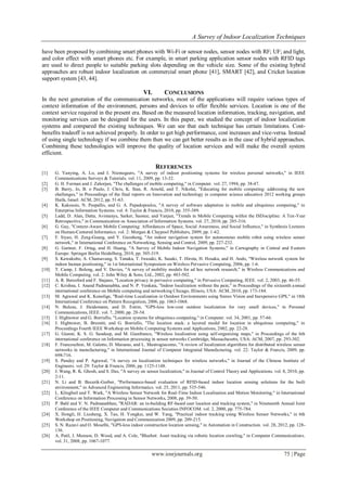 A Survey of Indoor Localization Techniques | PDF