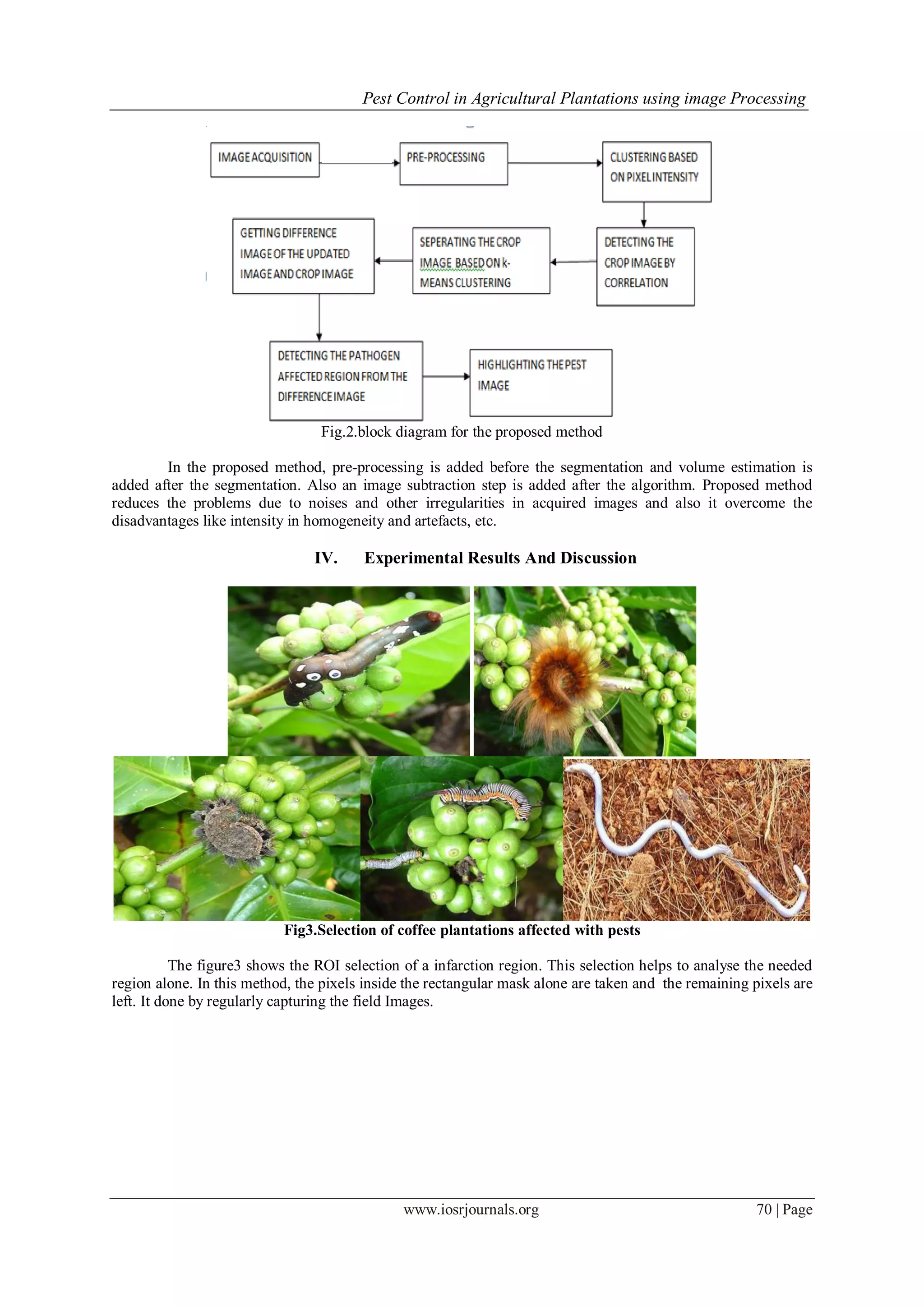 Pest Control in Agricultural Plantations Using Image Processing | PDF