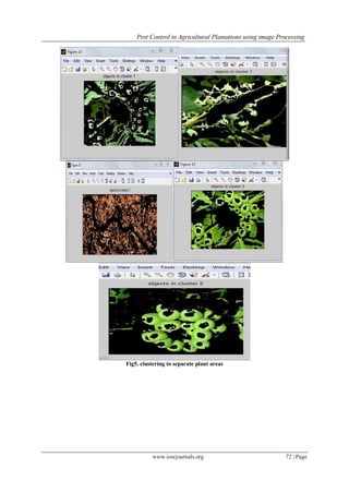 Pest Control in Agricultural Plantations Using Image Processing | PDF