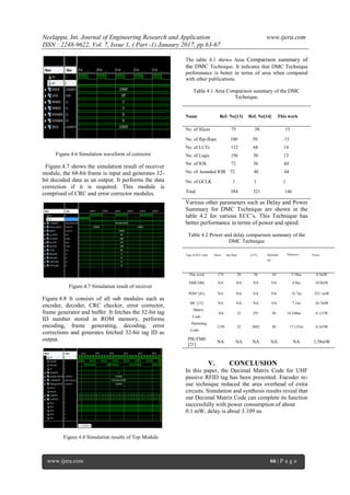 FPGA Based Decimal Matrix Code for Passive RFID Tag | PDF