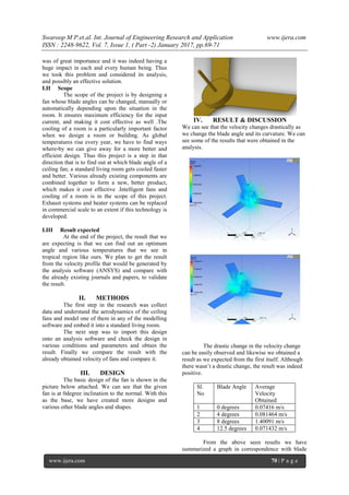 Optimisation of Fan Blade Angle | PDF
