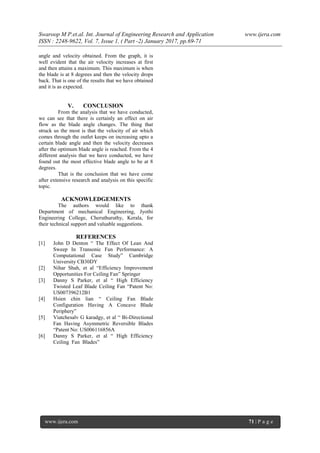 Optimisation of Fan Blade Angle | PDF